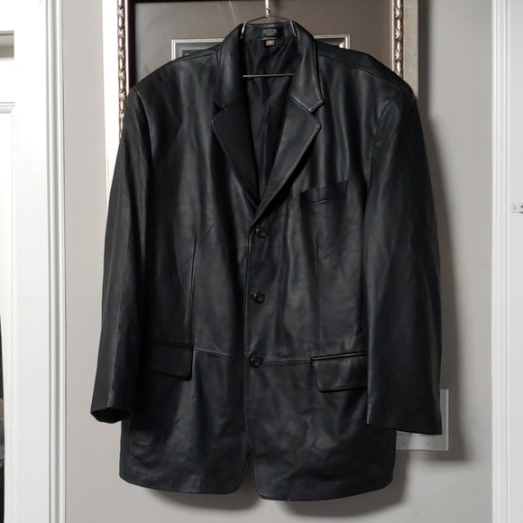 jf j.ferrar | Jackets & Coats | J Ferrari Mens Leather Blazer Xl Like ...